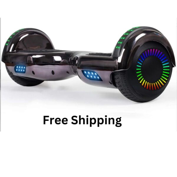 Electric Hoverboard – 10 inch – Blue Galaxy Style + LED lights [Free ...
